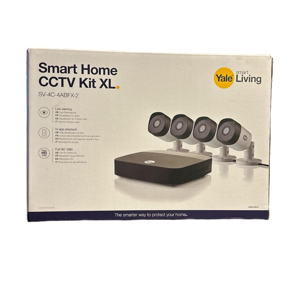 New Yale Smart Home CCTV Kit XL SV-4C-4ABFX-2 - New - Own4Less